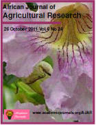 African Journal of Agricultural Research | EVISA's Journals Database