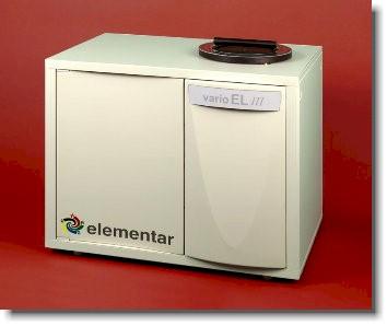 vario EL III Element Analyzer ( elementar Analysensysteme GmbH ...