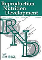 Reproduction, Nutrition, Development | EVISA's Journals Database