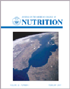 Journal of the American College of Nutrition | EVISA's Journals Database
